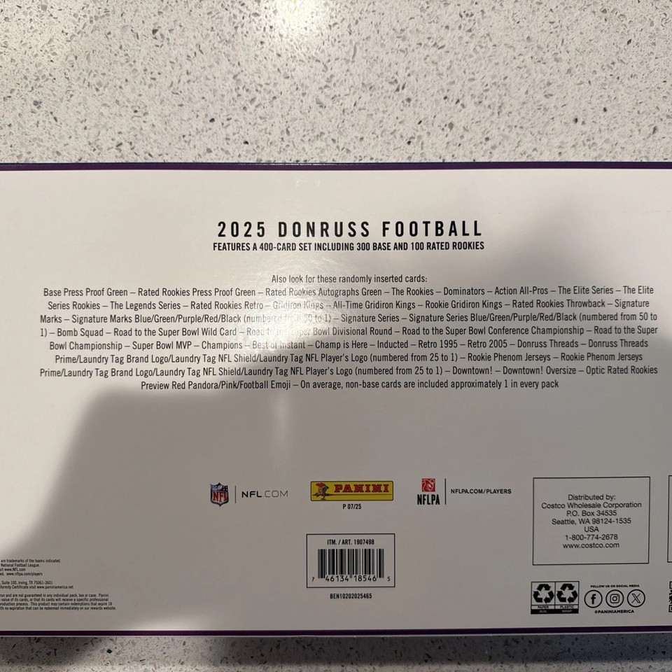 2025 Donruss Football - Costco Exclusive Bundle Box - 1x OVERSIZED ...