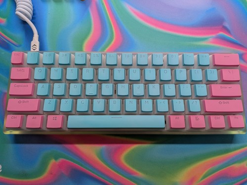 Clix x Matrix Official Gaming Keyboard 60% Cotton Candy Drop #2 w ...