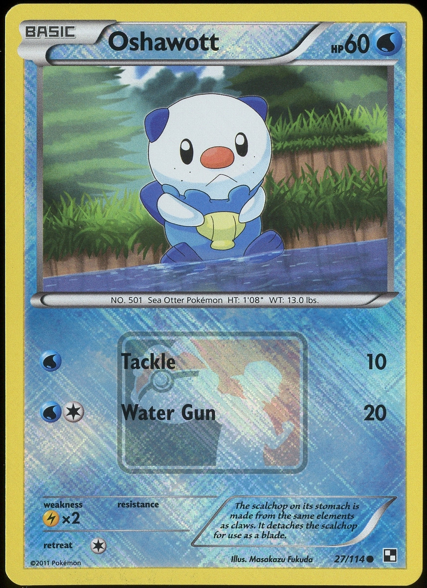 Oshawott Pokemon Card Ex