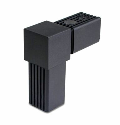CONNECTOR RIGHT ANGLE FOR SQUARE TUBE JOINT 2 WAY PIPE PROFILE PLASTIC ...