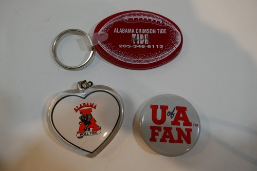 2 Alabama Crimson Tide Key Chains & Button | eBay