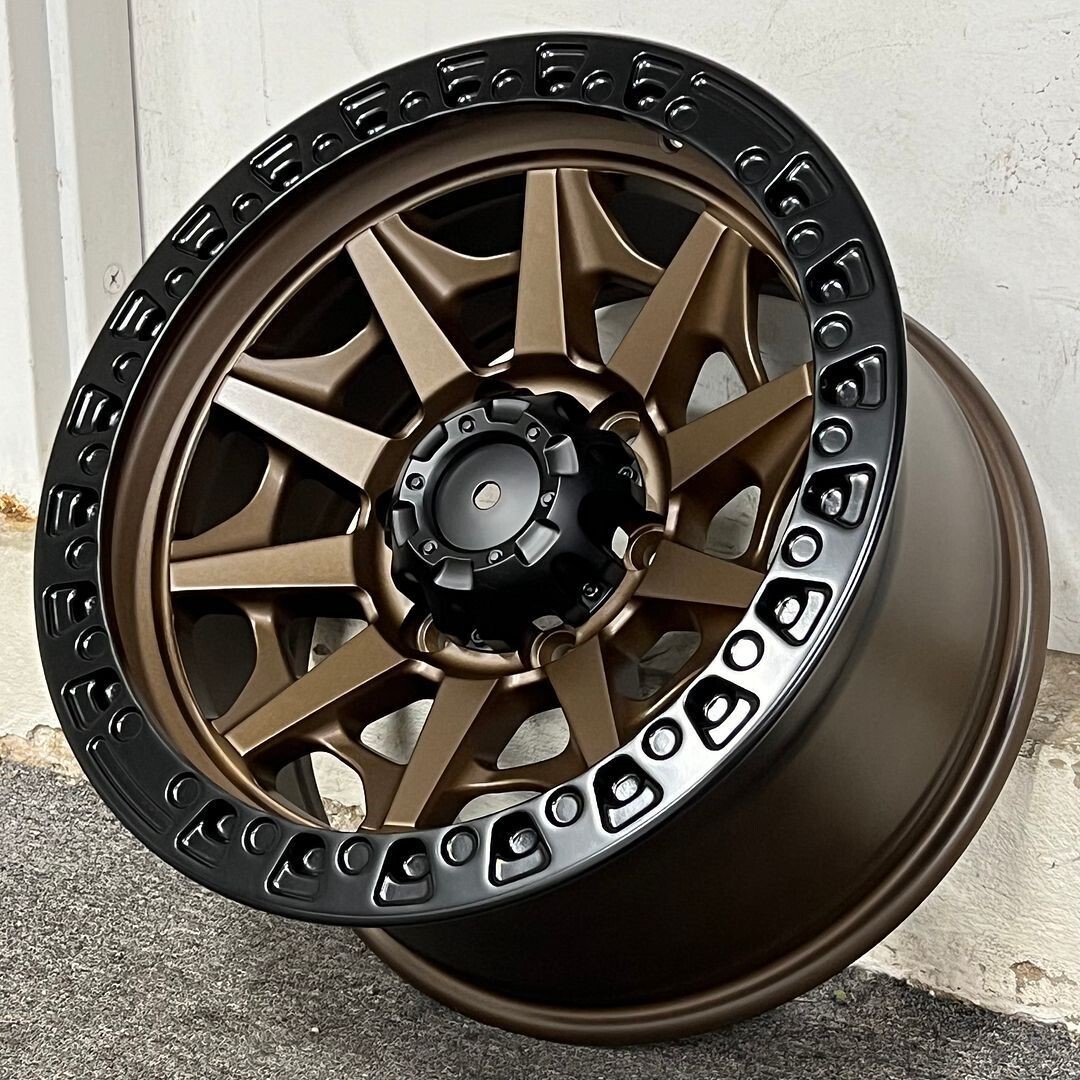 (4) 17" IPW 909 BRONZE WHEELS RIMS FITS TOYOTA 6X139.7 6X5.5 OFF ROAD ...