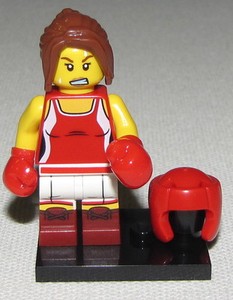 LEGO NEW SERIES 16 KICKBOXER MINIFIGURE 71013 FEMALE GIRL BOXER FIGURE ...