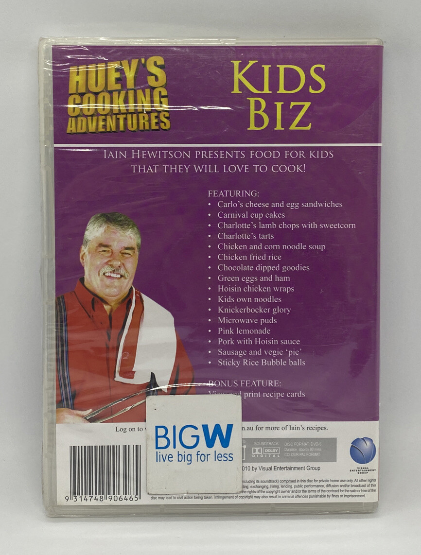 Huey's Cooking Adventures: Kids Biz - New & Sealed DVD - Free Post | eBay