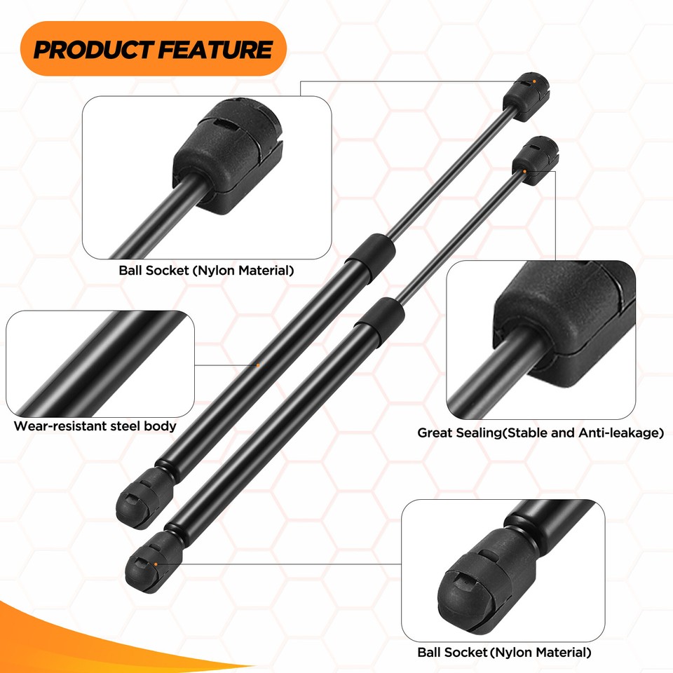 Set C16-10176 14in 35lb/156N Gas Strut Shock Lift Support for Leer ...