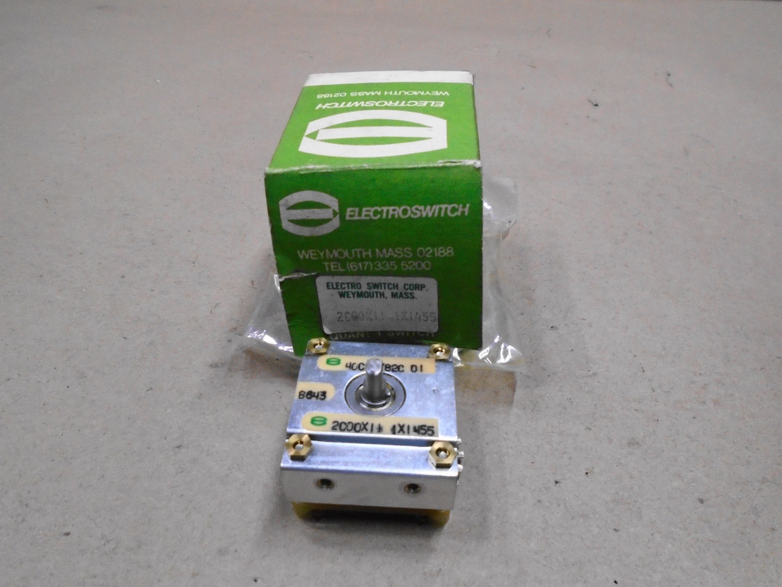 NEW Electroswitch 2C00X11 1X1455 Rotary Switch 40C83782C 01 | eBay