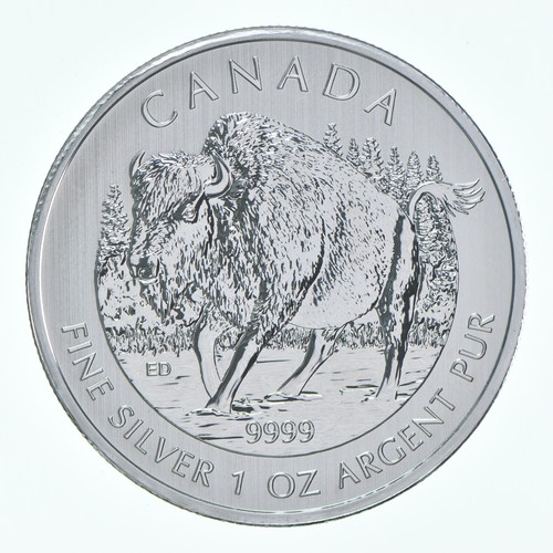 Better Date - 2013 Canada 5 Dollars - 1 Oz. Silver Bison World Coin ...