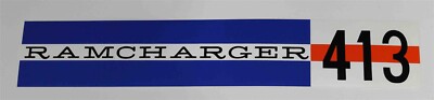 NEW 1962 Dodge Ramcharger 413 Valve Cover Decal | eBay