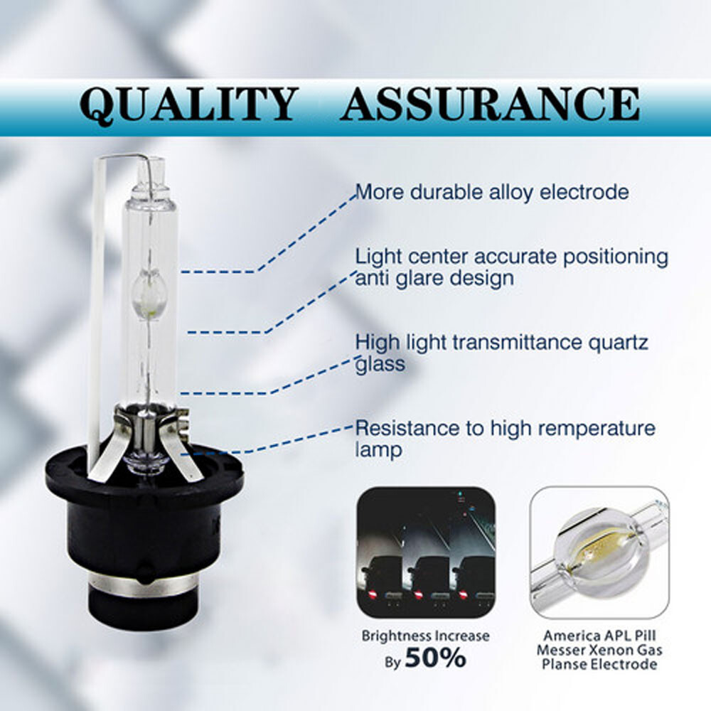 For 2007-2012 Lexus LS 460 600h Xenon HID Headlight D4S Bulbs 6000K ...