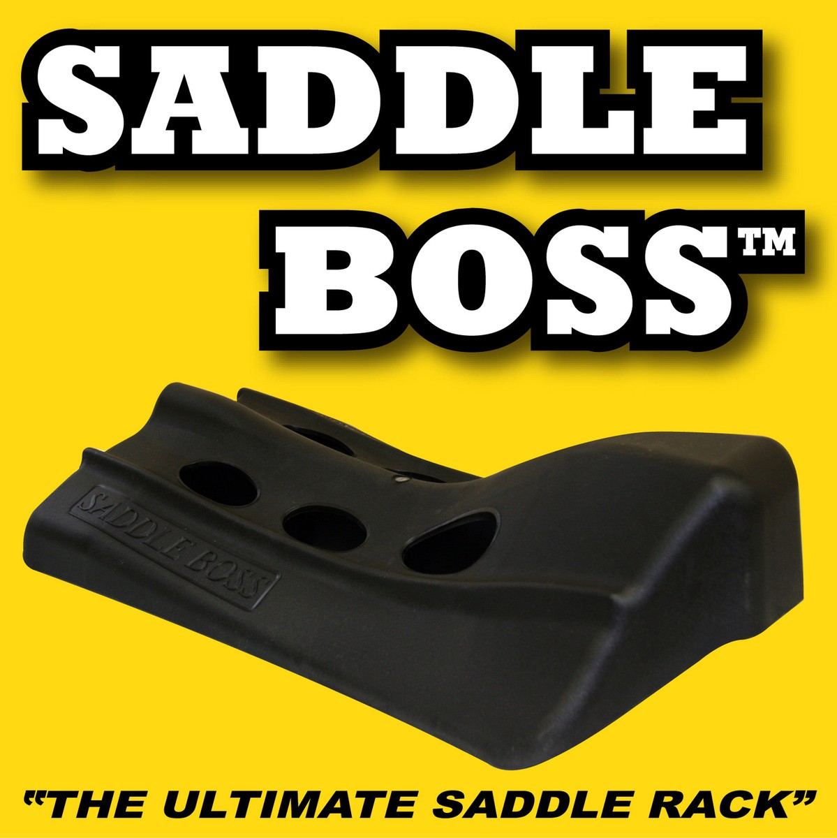 Saddle Stand Rack Plastic Saddle Display Stand Black