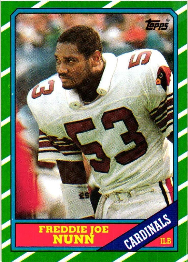 FREDDIE JOE NUNN 1986 Topps Football #335 $1 Items MUST Buy 2 to ...
