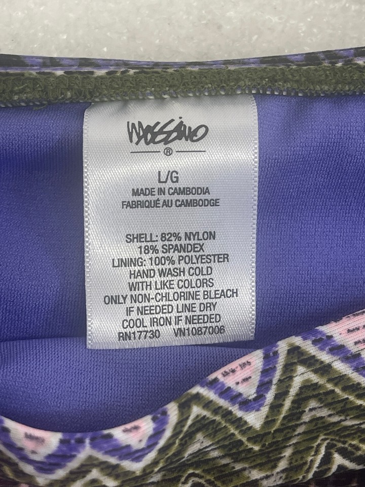 Mossimo Women's Aztec Design Bikini Bathing Suit, size Large NWOT | eBay