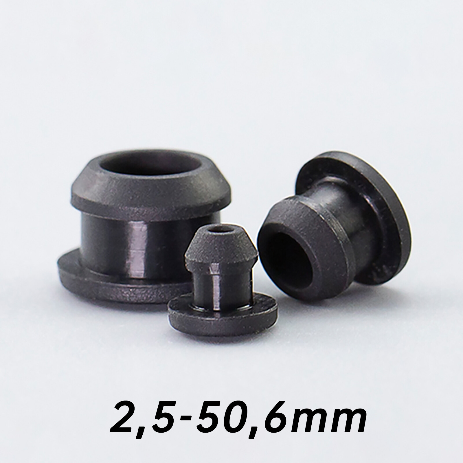 Abdeckstopfen Lochkappen Endkappen Silikon Gummi Dichtung Stopfen 2,5 ...