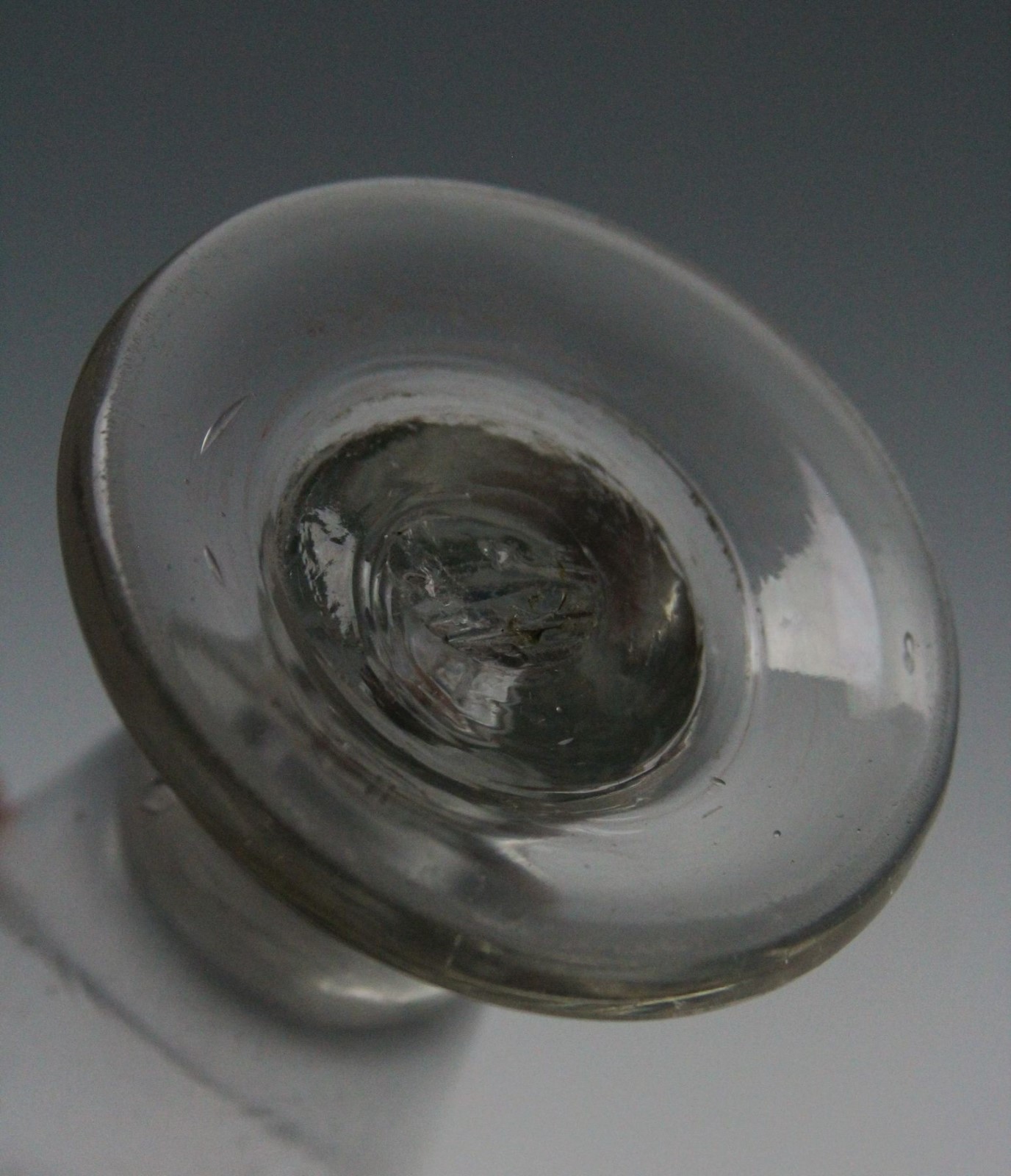 antique early 18th C Firing Glass, tear in stem, Kanon Gin Jenever ...