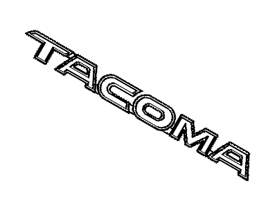 Toyota OEM 2016-2017 Tacoma Front Door Emblem Badge Nameplate Left ...