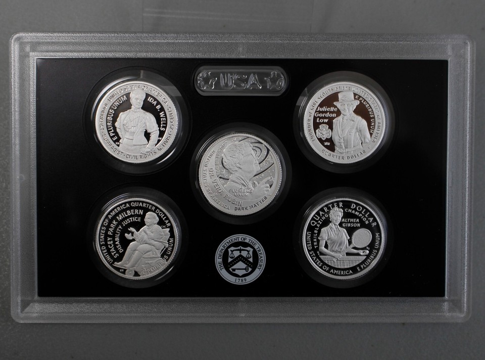 2025 S Silver Proof Set American Women Quarters Box and COA Five Proof 25c Coins | eBay