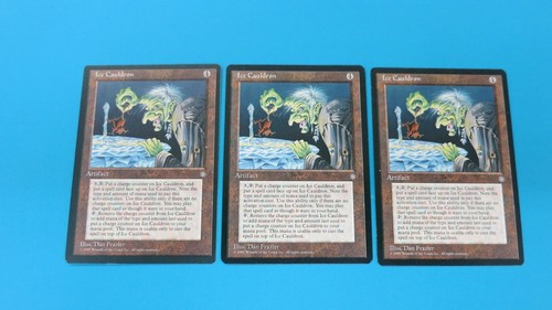 3x ICE CAULDRON RESERVED LIST ICE AGE MTG MAGIC THE GATHERING NM ...