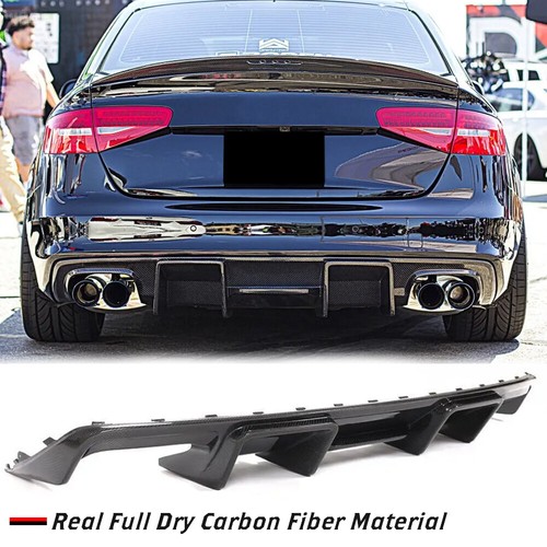 Fits Audi A4 S-line S4 B8.5 2013-16 Rear Bumper Diffuser Lip Spoiler ...