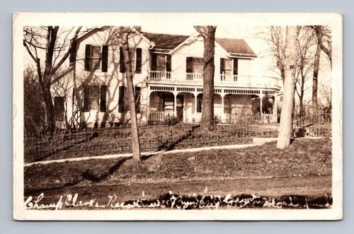 Champ Clark House BOWLING GREEN Missouri RPPC Antique Pike County Photo ...