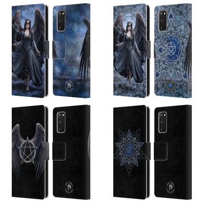 OFFICIAL ANNE STOKES RAVEN LEATHER BOOK WALLET CASE COVER FOR SAMSUNG ...