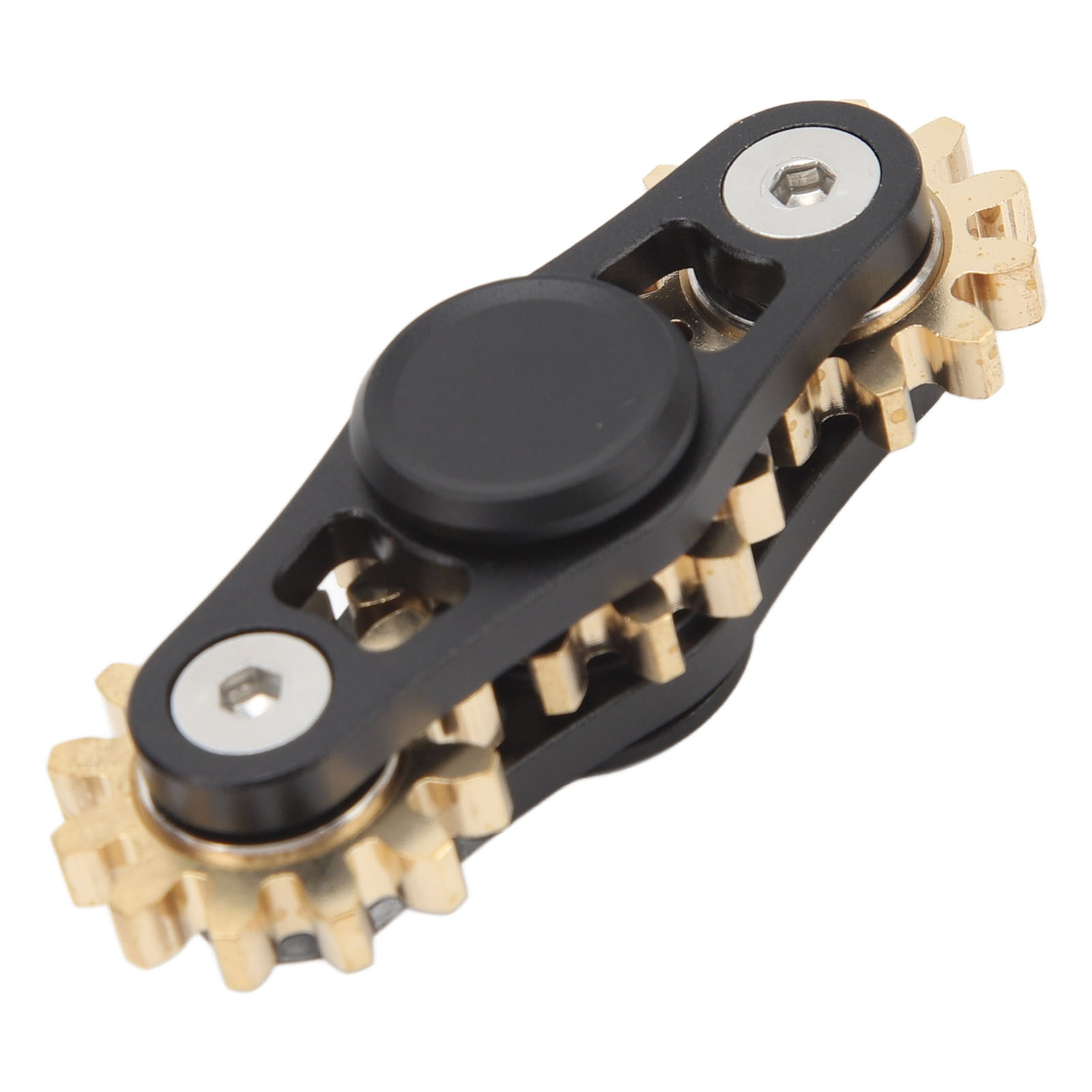 (Black)Fingertip Rotating Toy Anxiety Relief Funny Gears Linkage ...