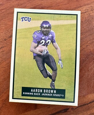 Aaron Brown Custom Art Football Card 1951 Topps Magic Design Detroit ...