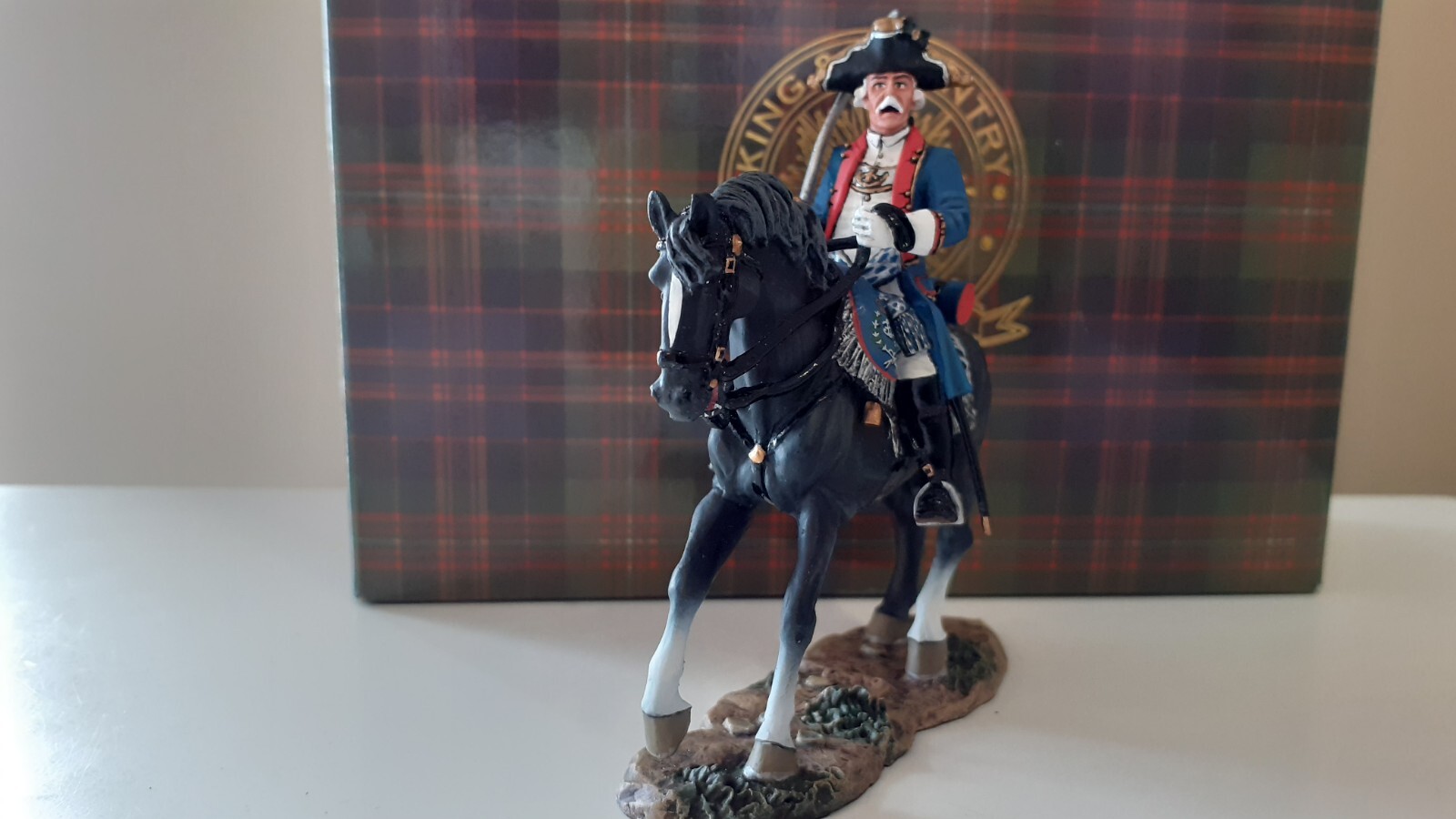 King and country hessian grenadiers mounted mounted officer awi 1:30 ...