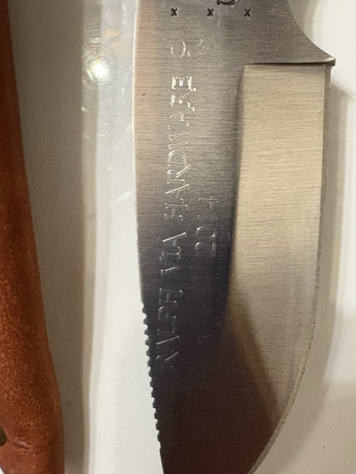 CASE XX KNIVES ROSEWOOD RIDGEBACK WOOD HUNTER W/LEATHER SHEATH ...