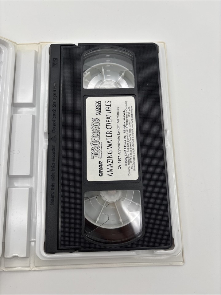 Zoboomafoo - Amazing Water Creatures (VHS, 2002, Clamshell) Tested PBS ...
