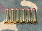45 LONG COLT SNAP CAPS SET OF 6, BRASS AND FMJ, REAL WEIGHT!!! 45LC 45 ...