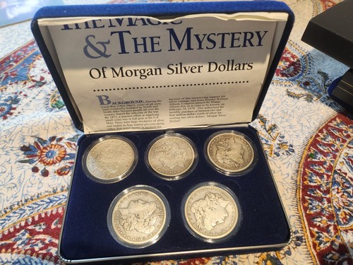 NCM San Francisco Morgan Stanley Silver Dollar set 1861-1865 with COA ...