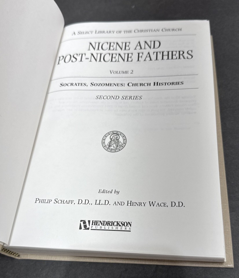 Nicene and Post-Nicene Fathers Second 2nd Series Volume 1 2 3 1995 NOS ...