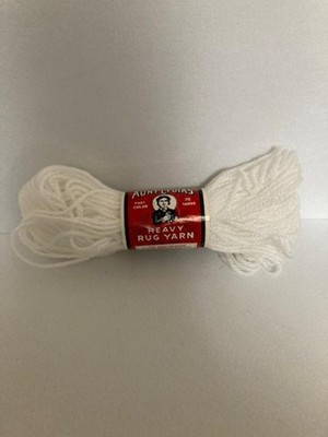 Vintage - Aunt Lydia's - Heavy Rug Yarn - White # 805 - 100% Kodel ...