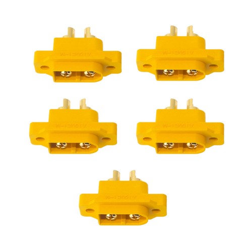 5x XT60E1-M Mountable XT60 Male Plug Adapter for RC Drone FPV Racing ...