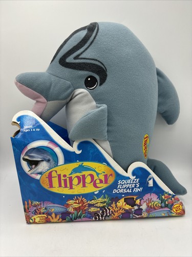 Vintage Flipper Dolphin Plush NEW in Box Toy Biz Stuffed Animal 1996 ...