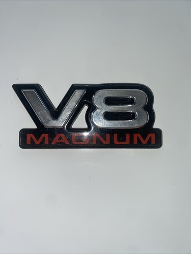Dodge OEM V8 Magnum Front Fender Plastic Emblem Badge Logo Nameplate ...