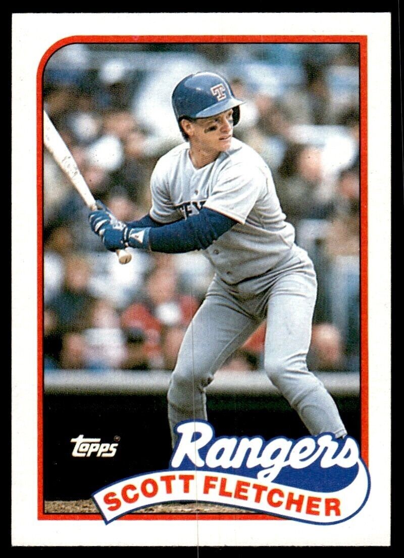 1989 Topps #295 Scott Fletcher Shortstop Texas Rangers FREE shipping | eBay