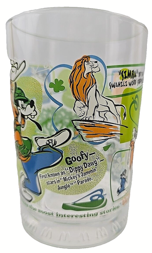Vintage McDonalds Walt Disney 100 Years of Magic Drink Glass Goofy ...