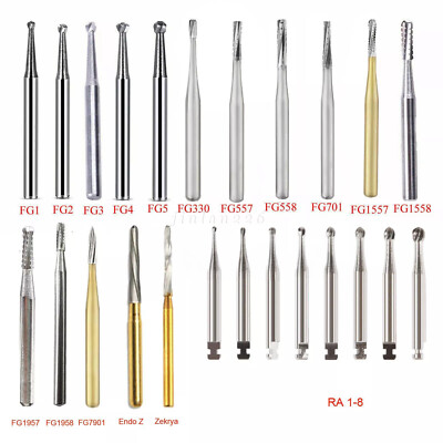 Dental Carbide Round Burs FG Zekrya ENDO-Z For High/Low Speed Handpiece ...