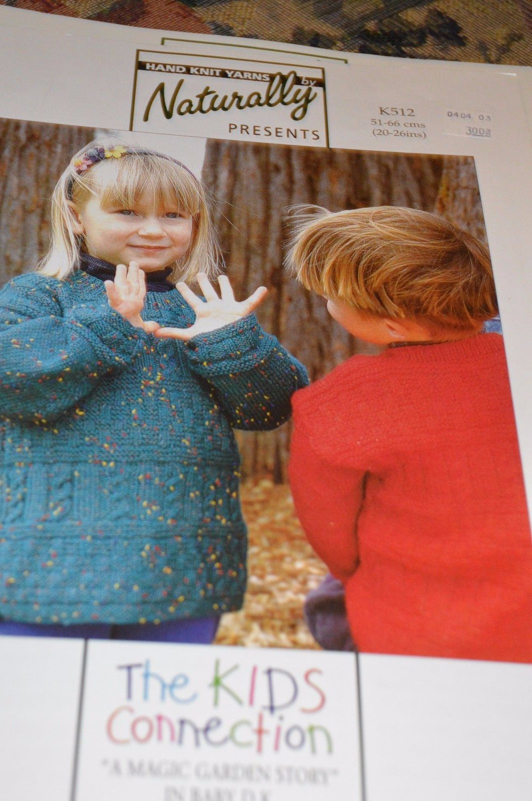 Naturally Knitting Pattern K512 Sweater 20-26" | eBay