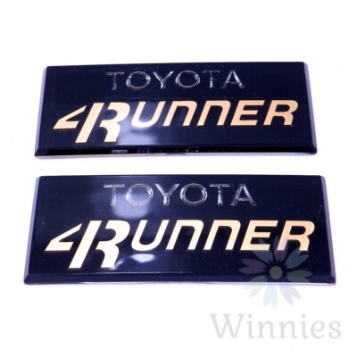 84 85 86 87 88 89 4Runner Gold Pillar Emblem Badge Nameplate 2pc USED ...