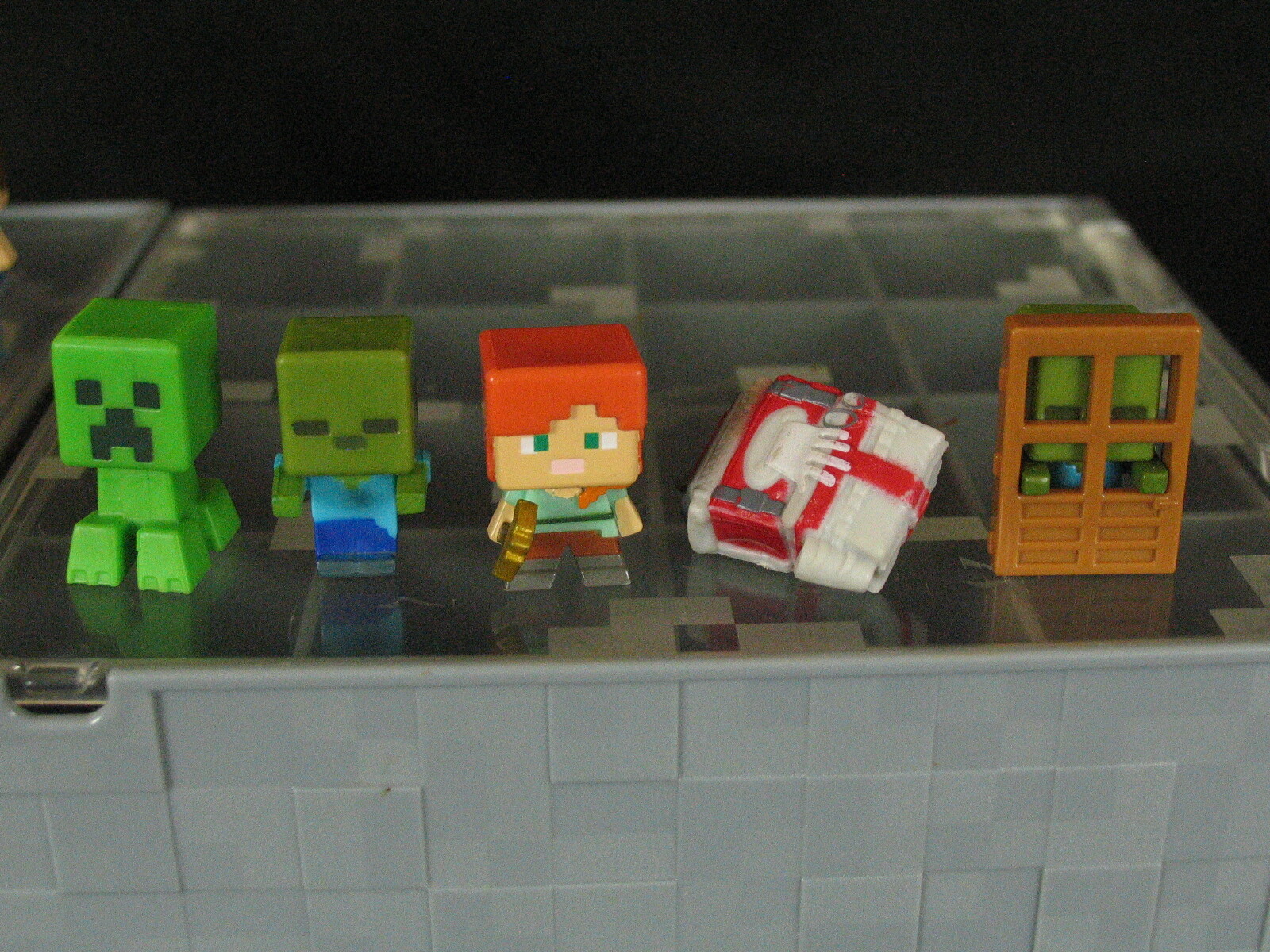 Lot of Two Minecraft Mini Figure Collector Case Storage Cube Figures | eBay