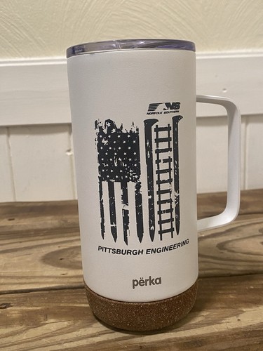 Norfolk Southern Railway Perka Kerstin Stainless Steel Mug Cup 16 oz ...
