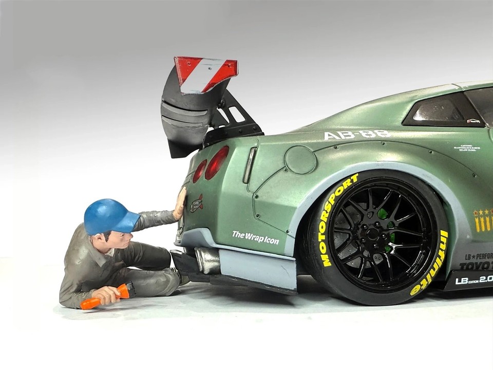 "TOP TUNERS" 5 PIECE FIGURE SET FOR 1/18 AMERICAN DIORAMA 60101-02-03 ...