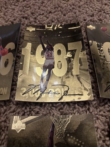1998 Michael Jordan Upper Deck Gatorade Complete Set Of 12 Jumbo Gold ...