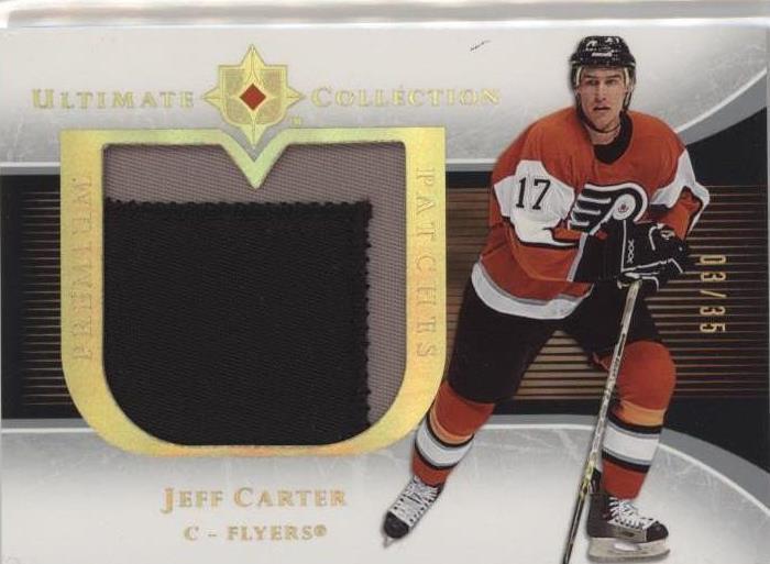 2005-06 Ultimate Collection - Premium Swatches Jeff Carter #PP-JC Patch ...