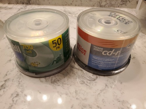 2 x 50 Packs 100 total CD-R 80 Minutes 700MB Sealed New (Maxell ...