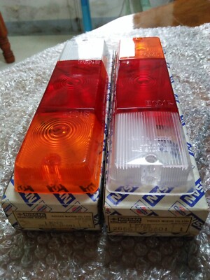 Datsun 520/521 Tail Light Lens RH+LH Clear+Red+Amber Koito Japan NOS ...