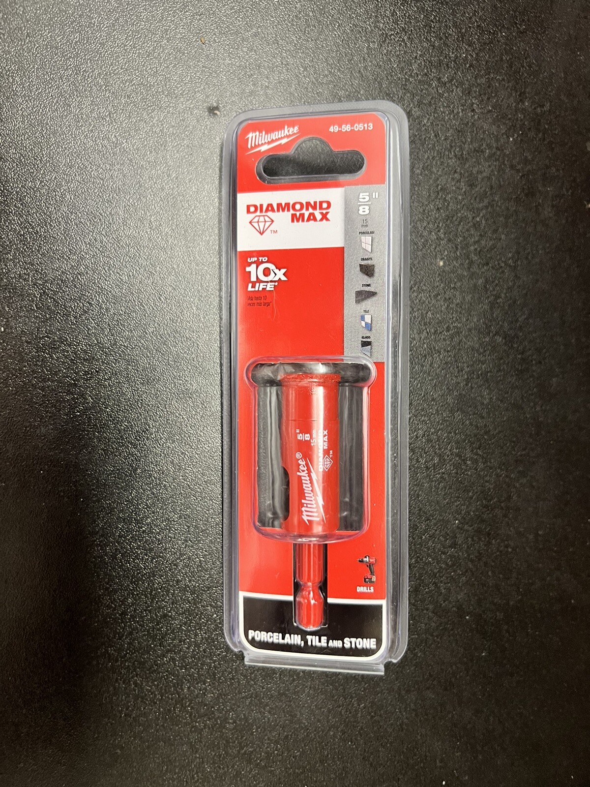 Milwaukee Diamond Plus 5/8" Hole Saw - Red (49-56-0513) 45242223787| eBay