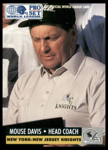 1991 Pro Set #18 Mouse Davis NY NJ Knights | eBay